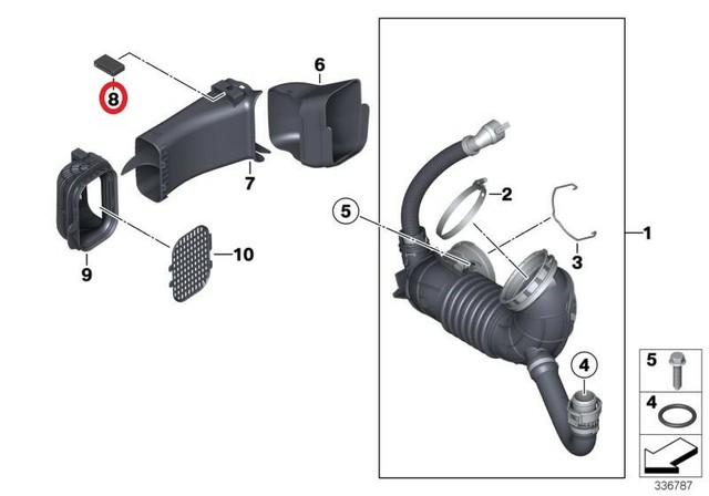 BMW 13718573147 Genuine OEM Inlet Tube Mount for sale online | eBay