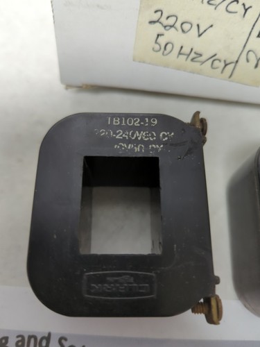 JOSLYN CLARK,TB102-19,COIL 220-240V 60HZ 220V 50HZ LOT OF 2 PRE-OWNED ...