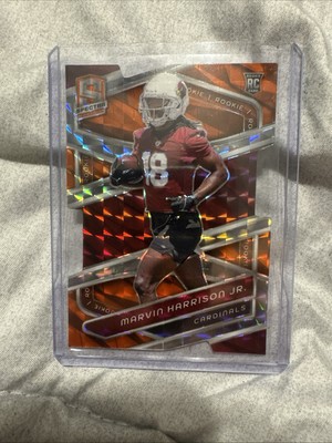 2024 Spectra Marvin Harrison Jr. Rookie RC Neon Orange Die-Cut 15/15=1/ ...