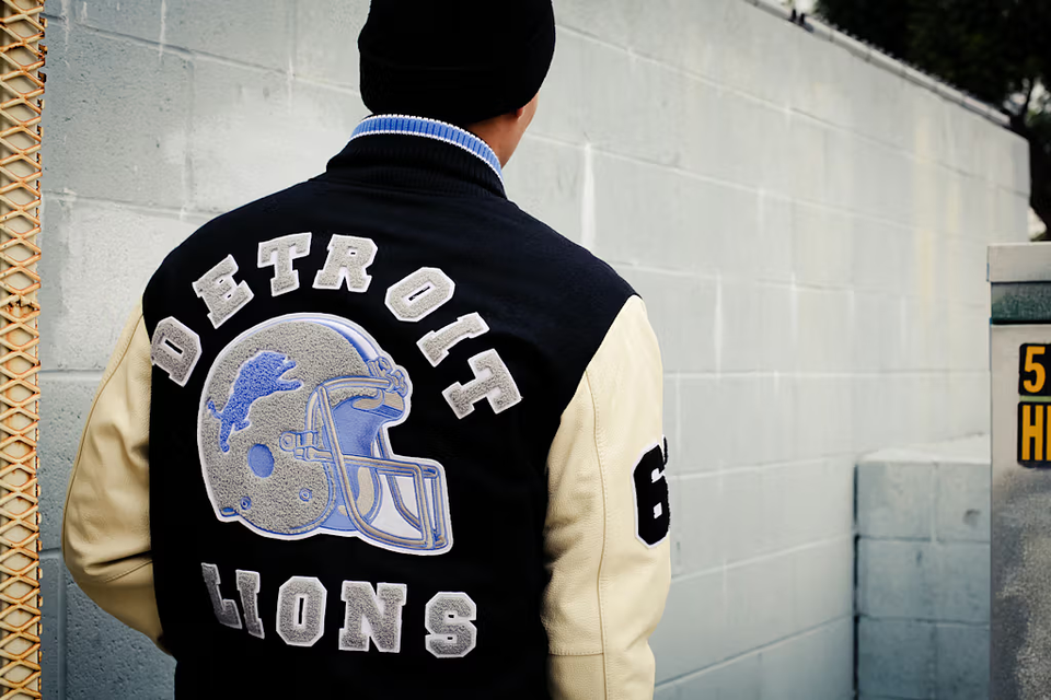 Genuine AXEL FOLEY DETROIT LIONS JACKET Beverly Hills Cop OFFICIALLY ...
