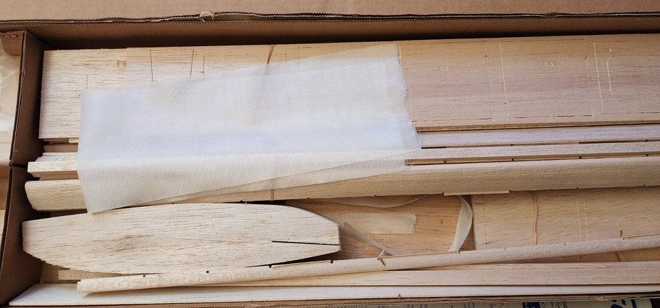 VINTAGE CARL GOLDBERG FALCON 56 MARK II 56 WINGSPAN BALSA AIRPLANE KIT ...