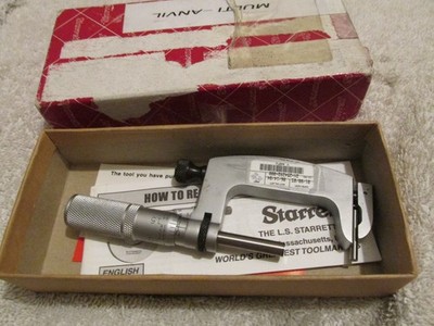 Starrett T220XFL 220 Micrometer Machinist Tool W/ BOX Boeing Factory ...