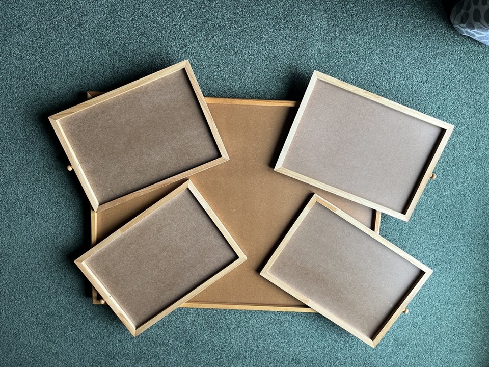 Large wooden Jigsaw puzzle board with 4 pull out draws for sorting ...