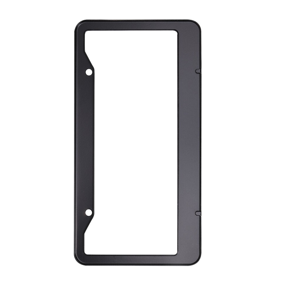 Black License Plate Frame Tag Cover Metal Front Back Universal Car | eBay