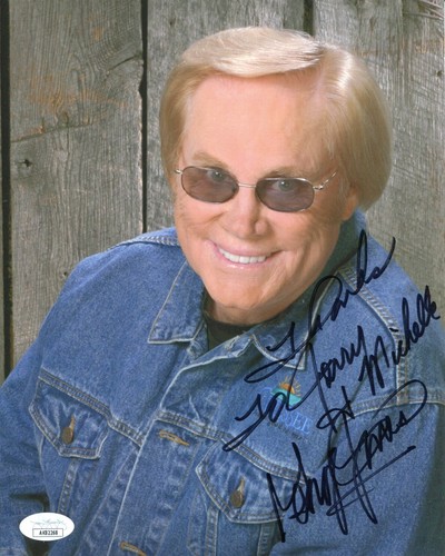 George Jones The Possum Singer White Lightning Signed Autograph Photo ...