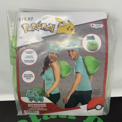 Pokémon Bulbasaur Adult Costume Accessory Kit Headpiece Bulb Two Piece ...