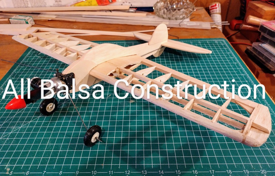 Control Line Model Airplane Cox 049 P38 Lightning Almost Ready To Fly ...