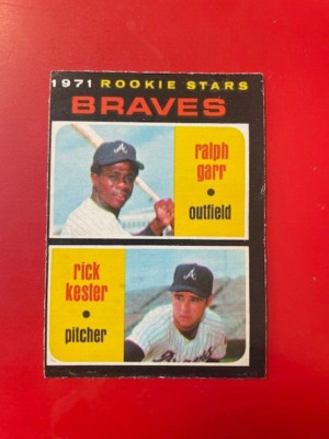 1971 O-Pee-Chee baseball OPC #494 Braves Rookies - Ralph Garr / Rick ...