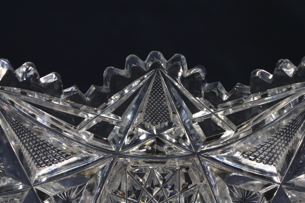 LIBBEY AMERICAN BRILLIANT CUT GLASS COLONNA BOWL-USA | eBay