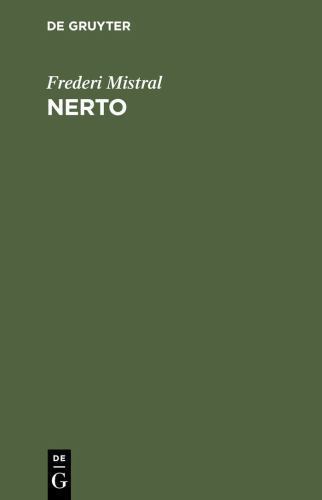 Nerto : Provençalische Erzählung by Frederi Mistral (1891, Hardcover ...