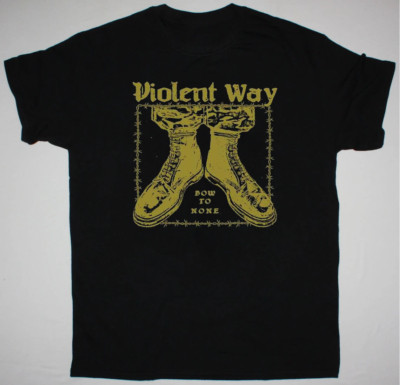 Violent Way Gift For Family Black T-Shirt Cotton All Size | eBay
