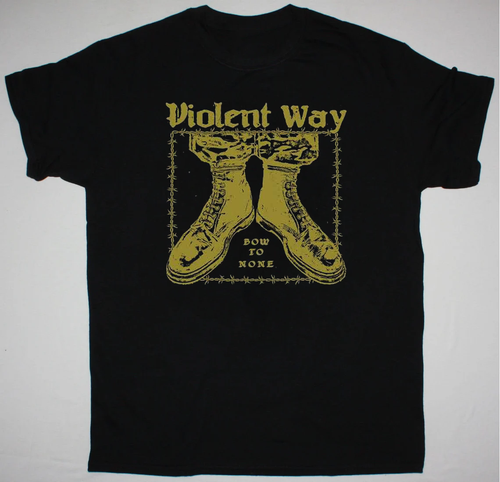 Violent Way Gift For Family Black T-Shirt Cotton All Size | eBay
