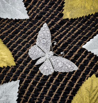 Fabulous Butterfly Features 3.17CT Lab-Created Shiny Diamonds Wedding ...