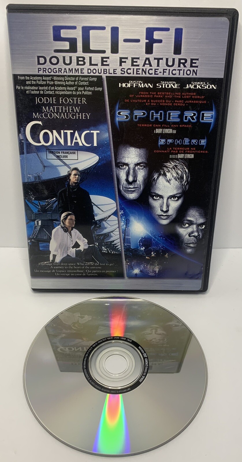 Contact / Sphere (Sci Fi Double Feature, Dvd, Sharon Stone, Jodie ...