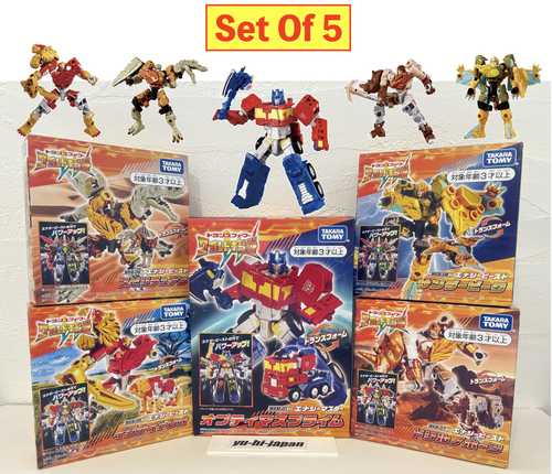 Takara Tomy Transformers Wild King Optimus Prime & WBK-05~08 Lot de 5 F ...
