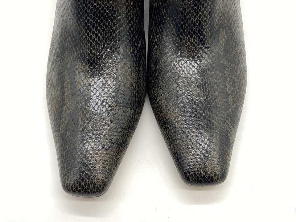 Free People Easy Does It Vegan Snake Skin Boots Womens US Size 8 ...