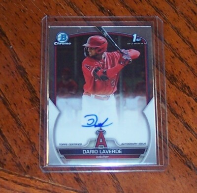 2023 DARIO LAVERDE BOWMAN CHROME 1ST BASE AUTO AUTOGRAPH CPA-DL | eBay
