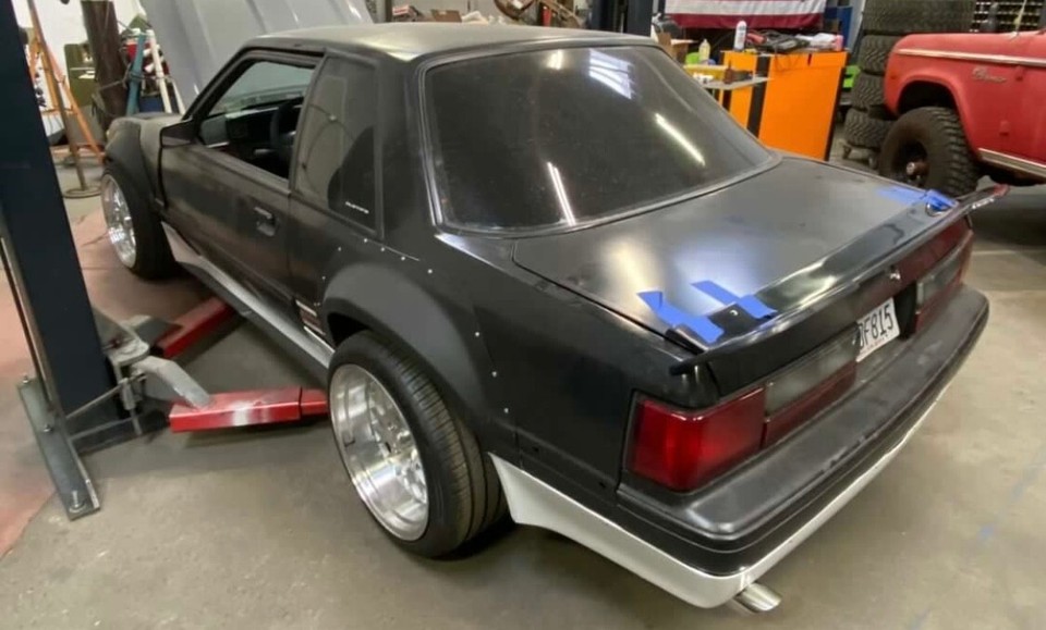 1979-1993 mustang coupe notchback Duck tail V2 spoiler Wicker bill ...