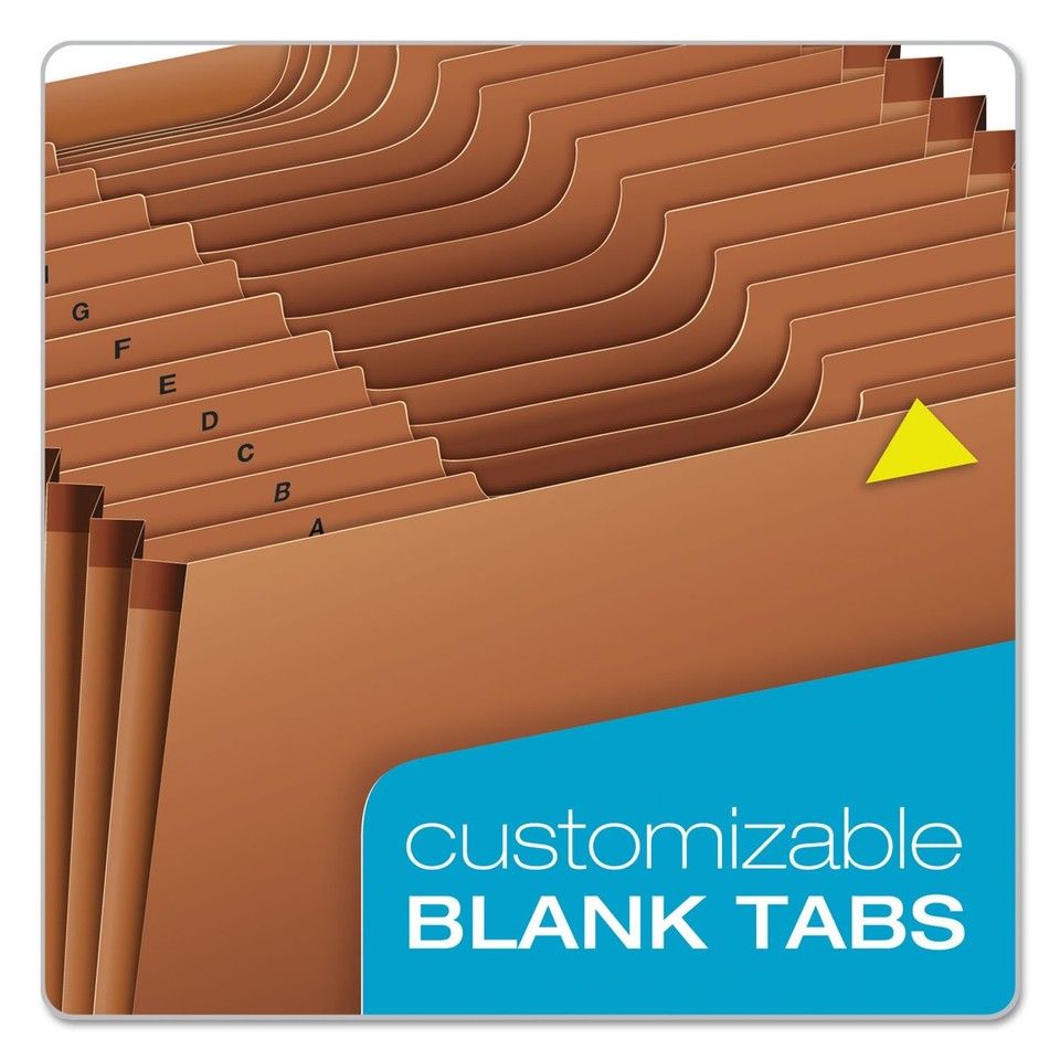 Pendaflex Heavy Duty Expanding File Folder 21 Pocket A-Z Tabs Brown ...