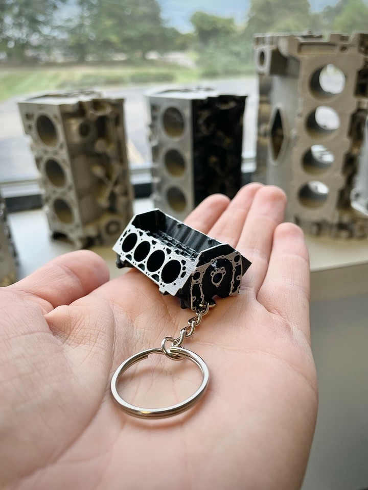 Big Block Chevy V8 Keychain - BBC Chevrolet Engine Block- GM Engine ...