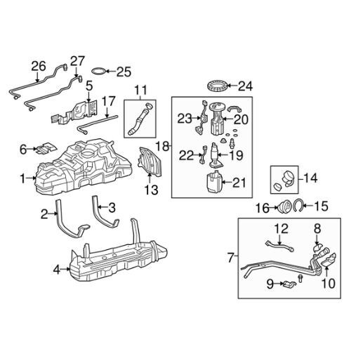 TOYOTA OEM 23220-31430 4RUNNER 4.0 , FJ CRUISER 4.0 , LEXUS GX460 FUEL ...