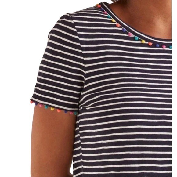 Boden - Charlie Jersey T-Shirt Dress in Navy /Ivory P… - Gem