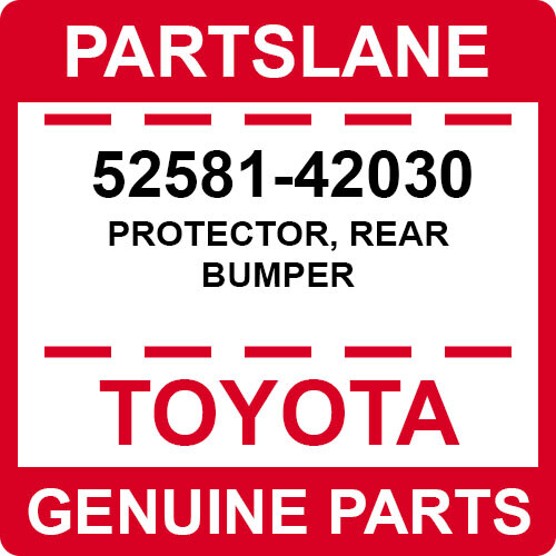 Toyota RAV4 2006-2012 OEM Genuine Rear Bumper Protector 52581-42030 | eBay