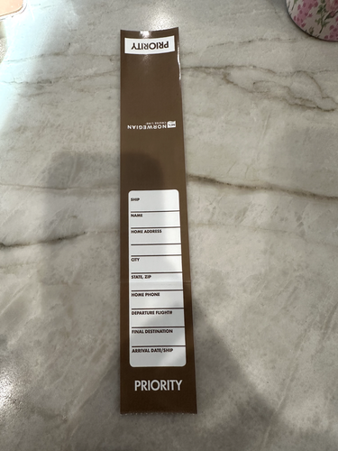 Norwegian Cruise Line Priority Disembarkation Luggage Tags. NCL (1 tag ...
