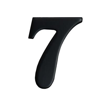 Classic 2" Black Number 7 with "Fusion- Fix" Adhesive | eBay UK