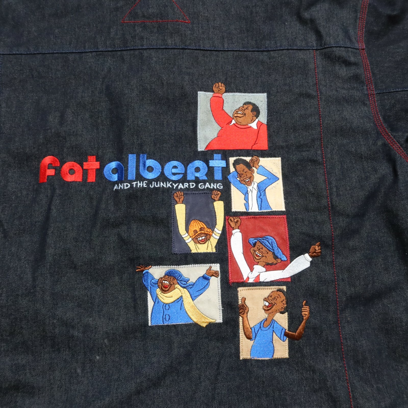 Vintage FUBU Platinum Fat Albert Denim Jean Jacket Si… - Gem