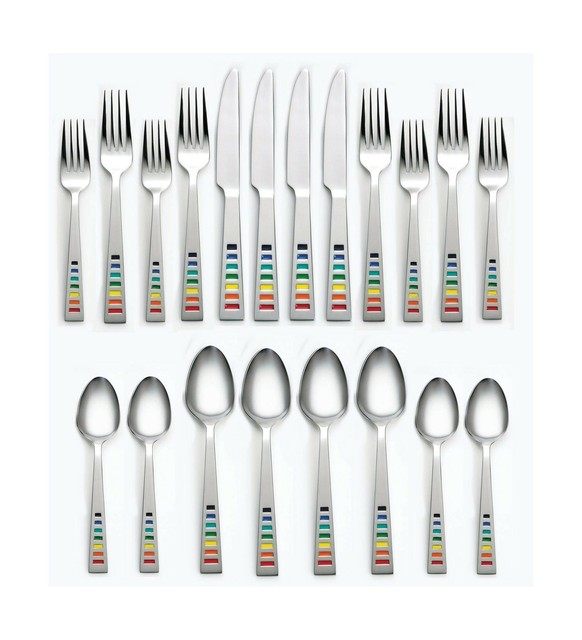 Fiesta Celebration 20-Piece Flatware Set - Silver for sale online | eBay