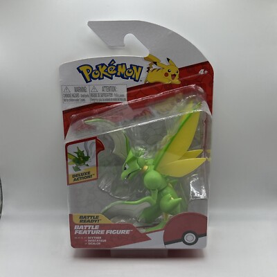 Pokemon Battle Ready SCYTHER 4" Action Figure Battle Feature Green ...