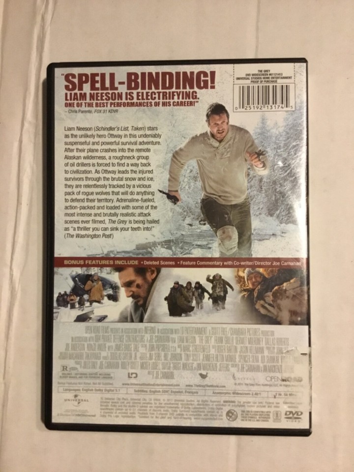 The Grey - DVD By Liam Neeson,Dermot Mulroney - VERY GOOD 25192131745| eBay