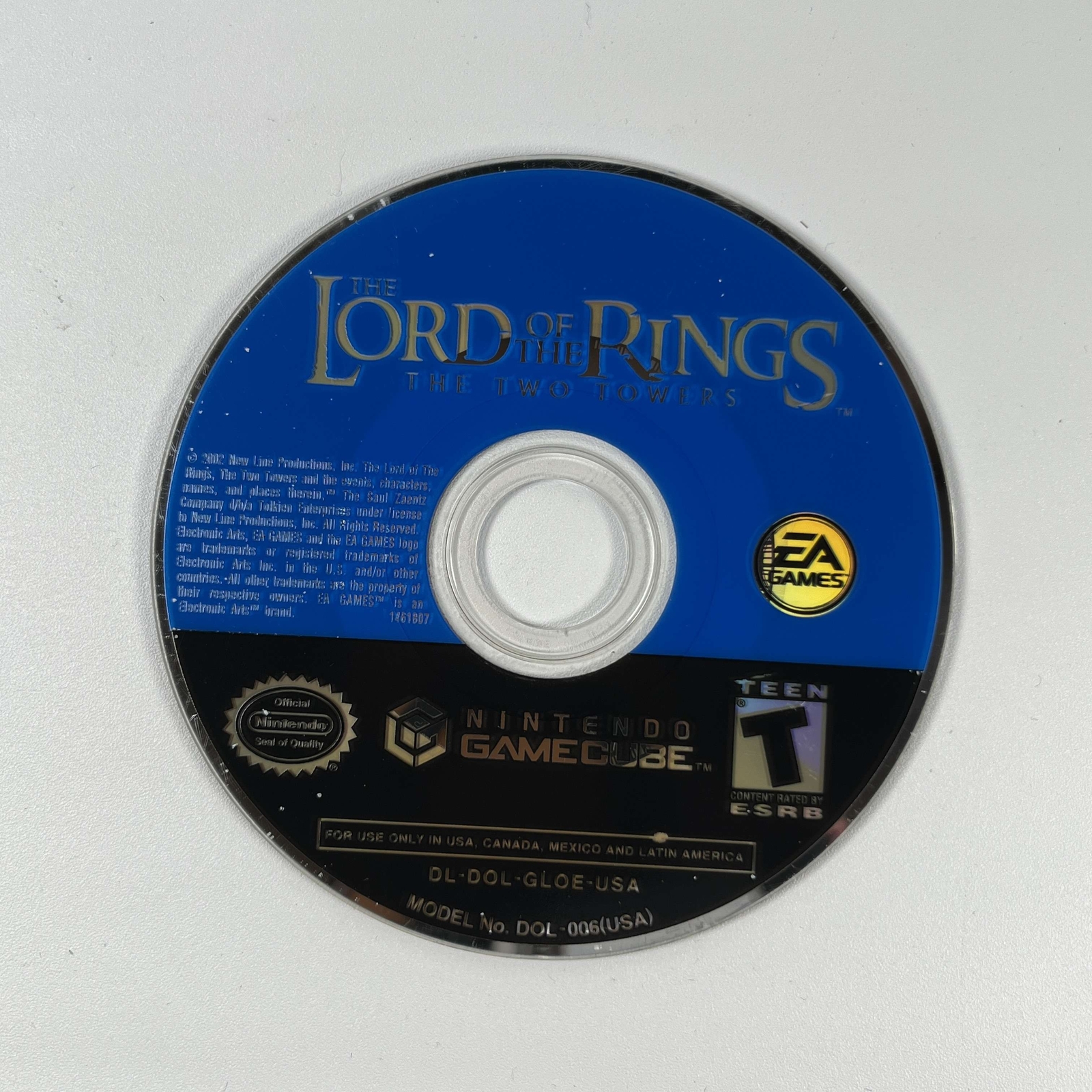 Lord Of The Rings Two Towers Nintendo GameCube Game Electronic Arts ...