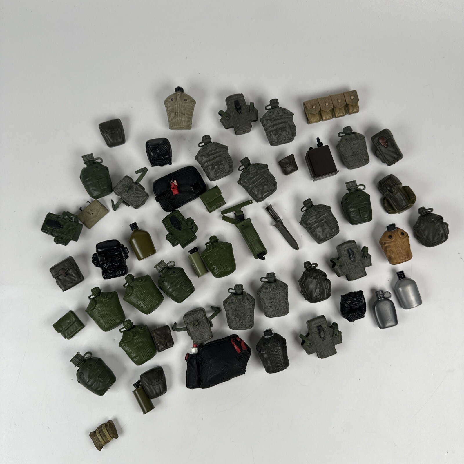 GI JOE Accessories Lot 50+ CANTEENS 12" ACTION FIGURE Belt 1/6 SCALE | eBay