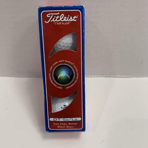 Titleist DT So Lo Golf Balls Soft Durable Surlyn Cover Blend 3 Pk ...