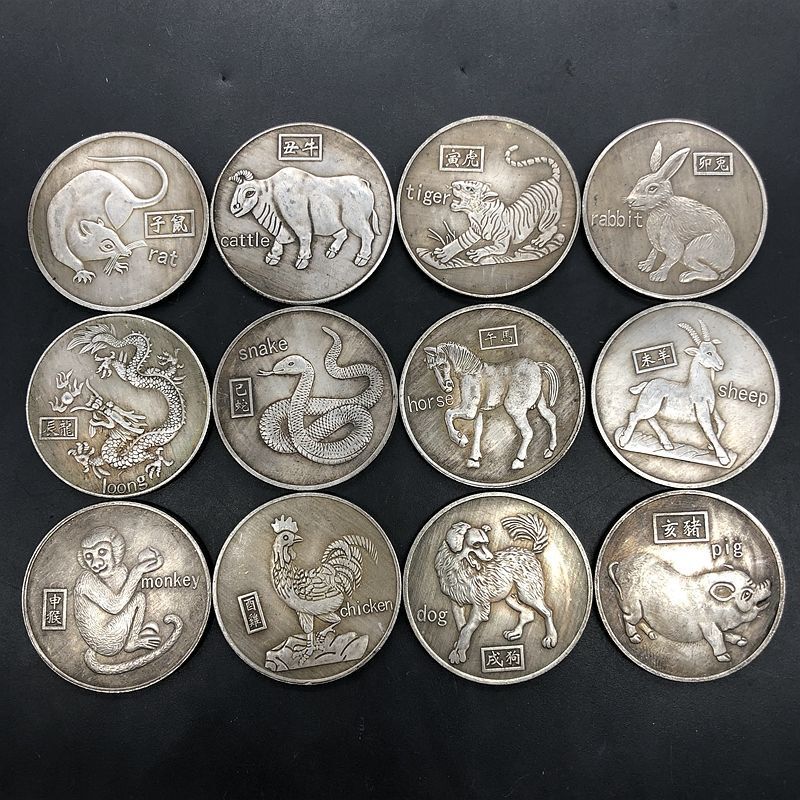 Chinese zodiac coin set 60 photos - Astrologytoyou.com