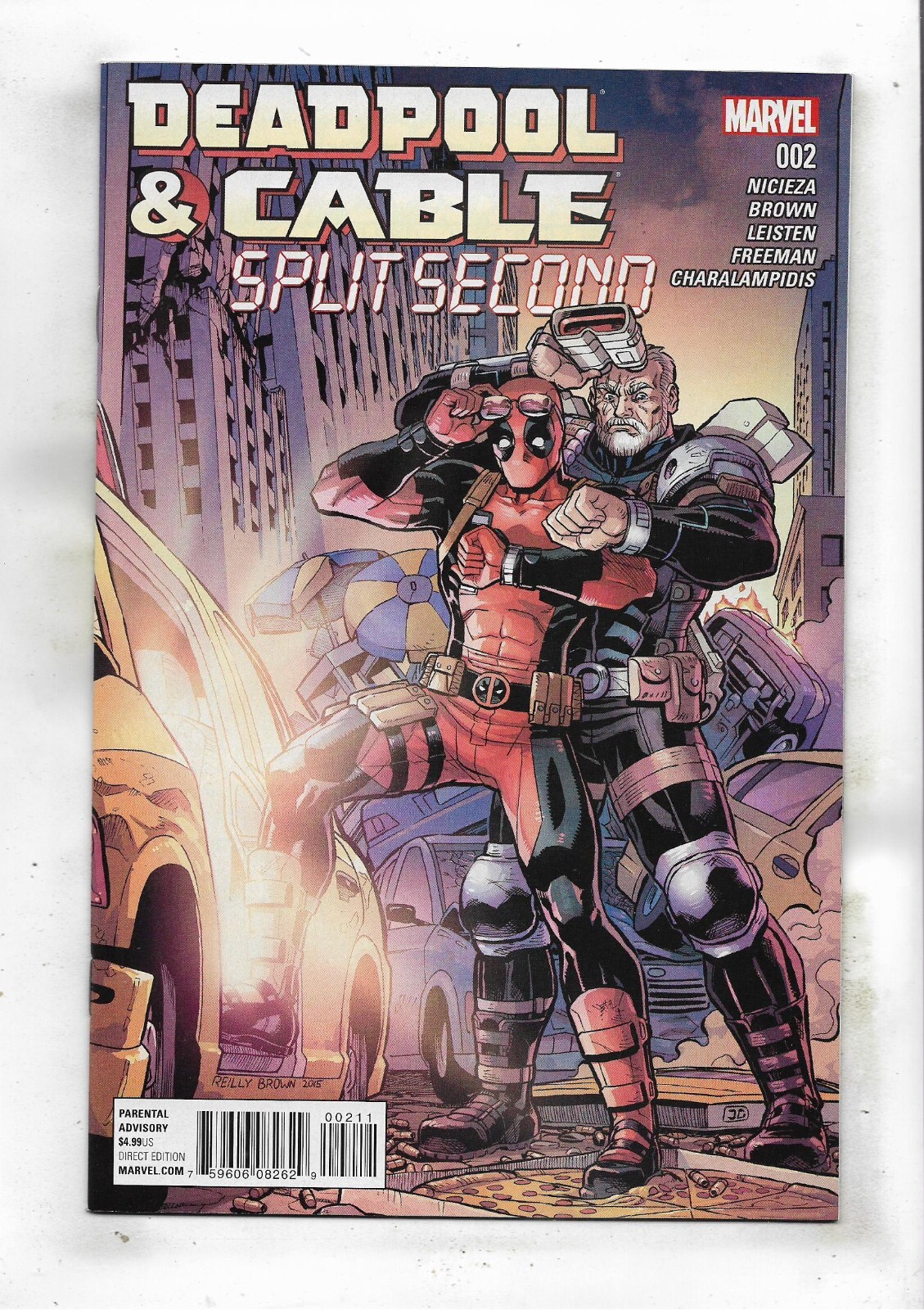Deadpool & Cable Split Second 2016 #2 Very Fine | eBay