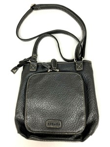 Black Leather Crossbody Organizer Handbags | semashow.com