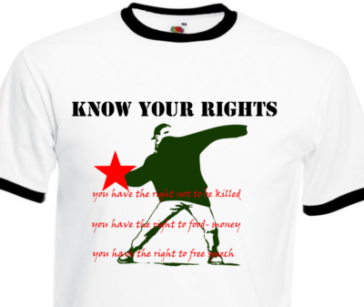 the clash t shirt, Know your rights, Joe strummer, retro punk, cotton ...