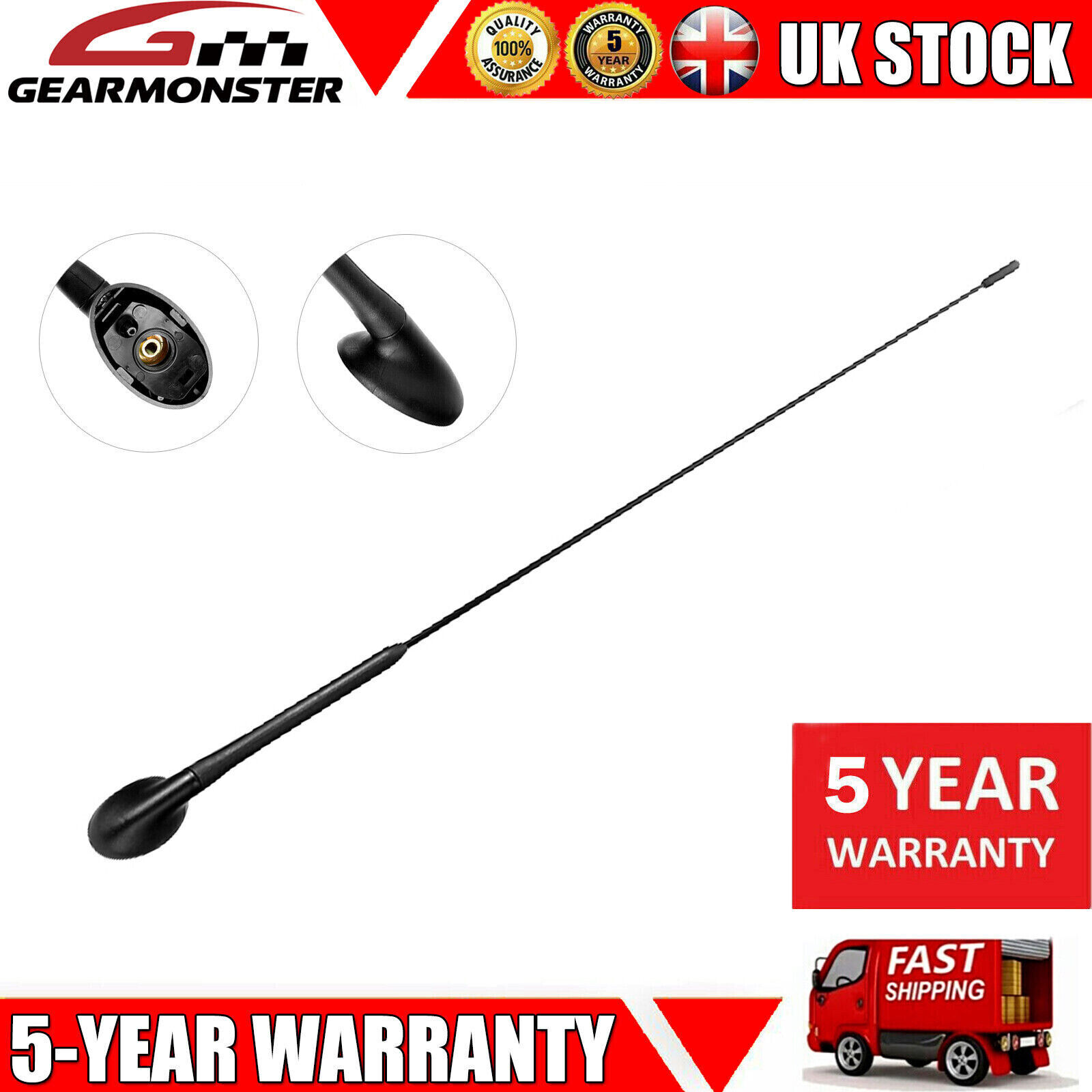 For Ford Focus Fiesta Mondeo Transit Kuga Ka Puma Custom Antenna Aerial ...