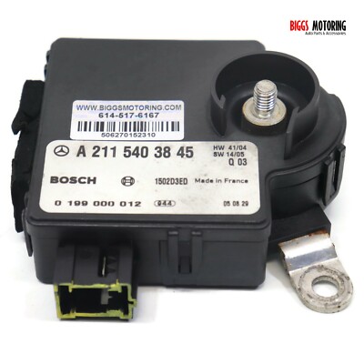 2003-2008 Mercedes Benz W211 E500 Battery Load Control Module A 211 540 ...