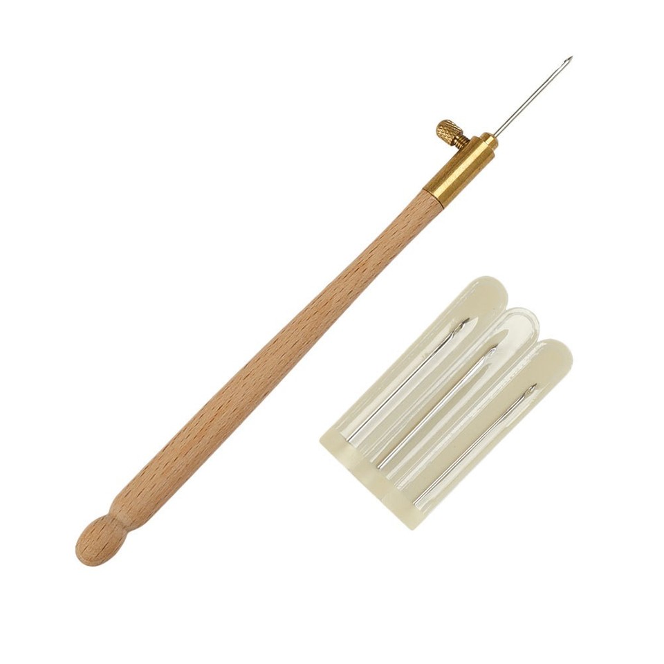 4 Pcs Punch Needle Tool Poking Embroidery Punching Needles Pen Hand ...