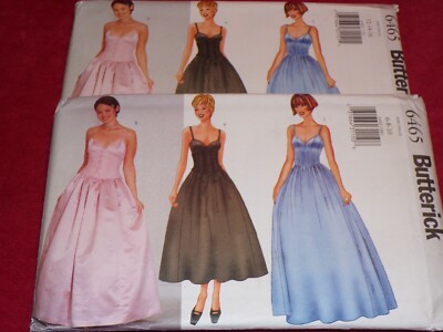 💐 BUTTERICK #6465 - LADIES TWO LENGTH BALLROOM GOWN PATTERN 6-10 or 12 ...