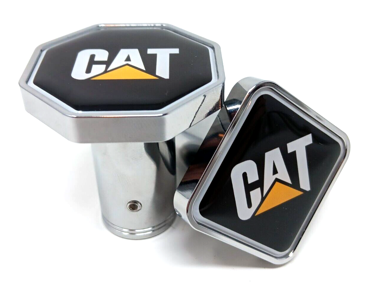 Caterpillar Logo Trailer & Tractor SET Air Brake Knob CAT chrome screw ...
