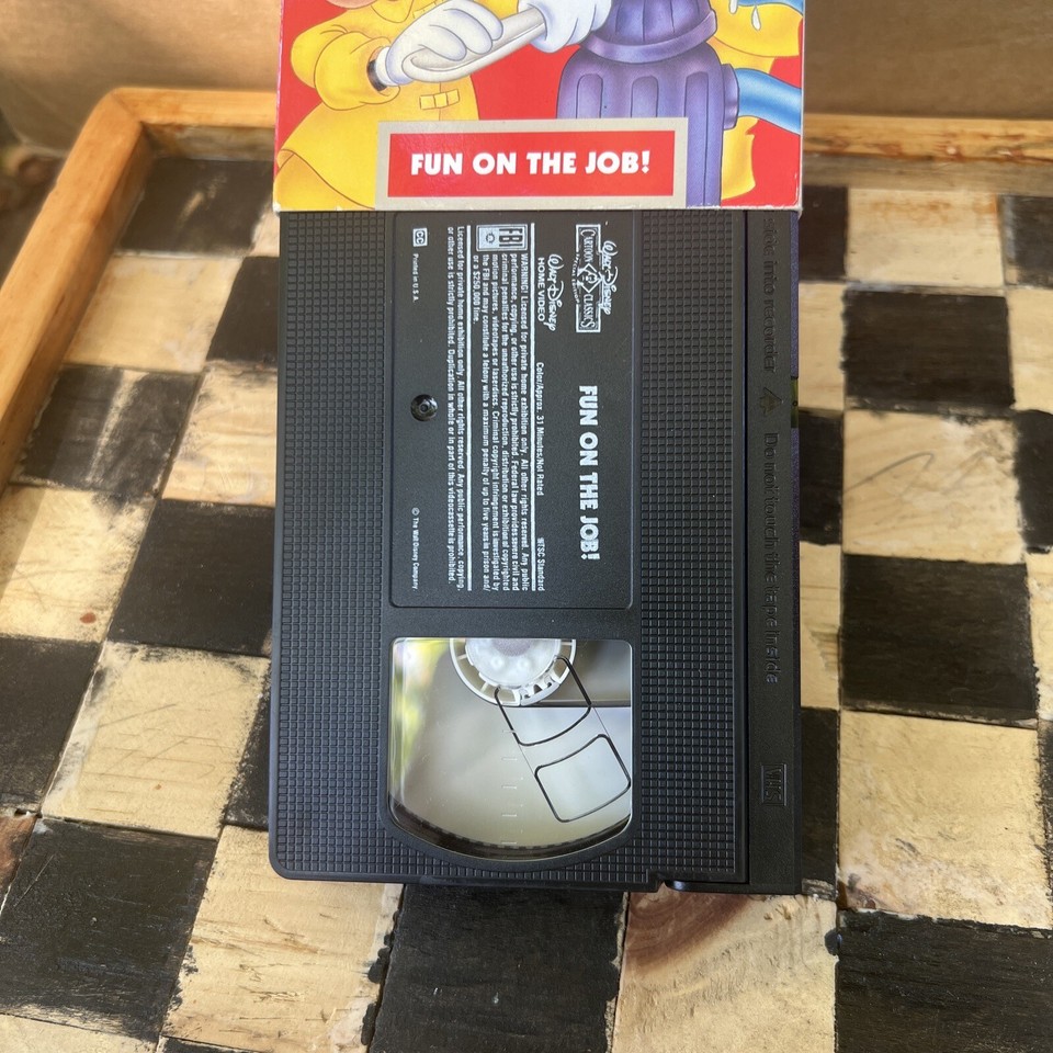 Walt Disney Cartoon Classics SE Fun On The Job VHS | eBay