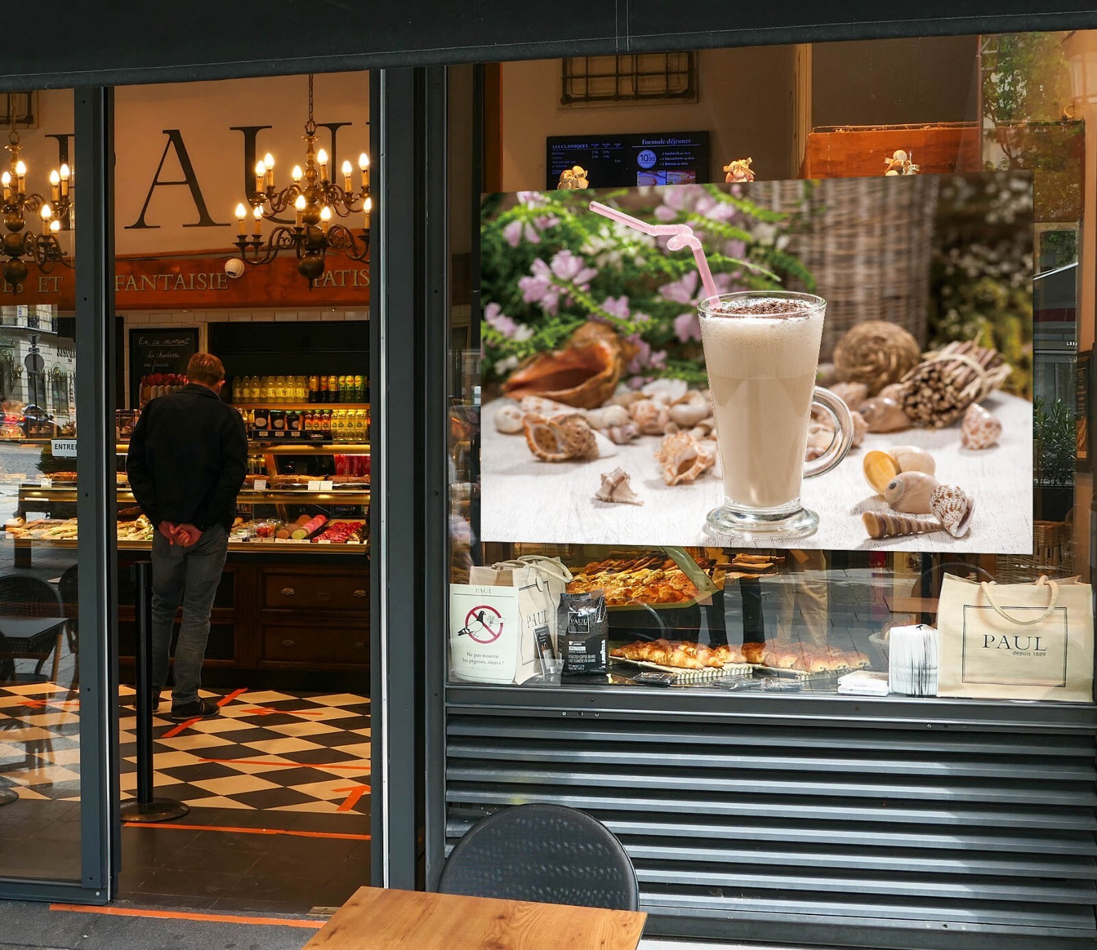 3D Pearl Tea O174 Bubble Tea Shop Window Stickers Vinyl Wallpaper ...