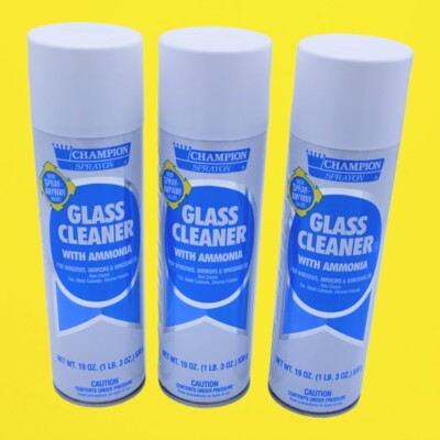 Champion Sprayon 3 PK Glass Cleaner w/ Ammonia 19oz Chase Products 3 ...