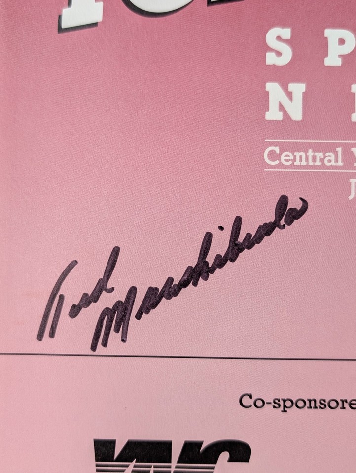 Art Modell Ted Marchibroda Signed 1997 York Sports Night Program AUTO ...