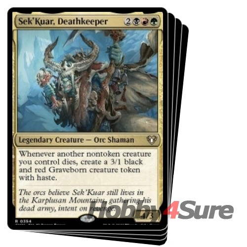 Sek'kuar, Deathkeeper X4 M/NM Magic: The Gathering MTG Commander ...